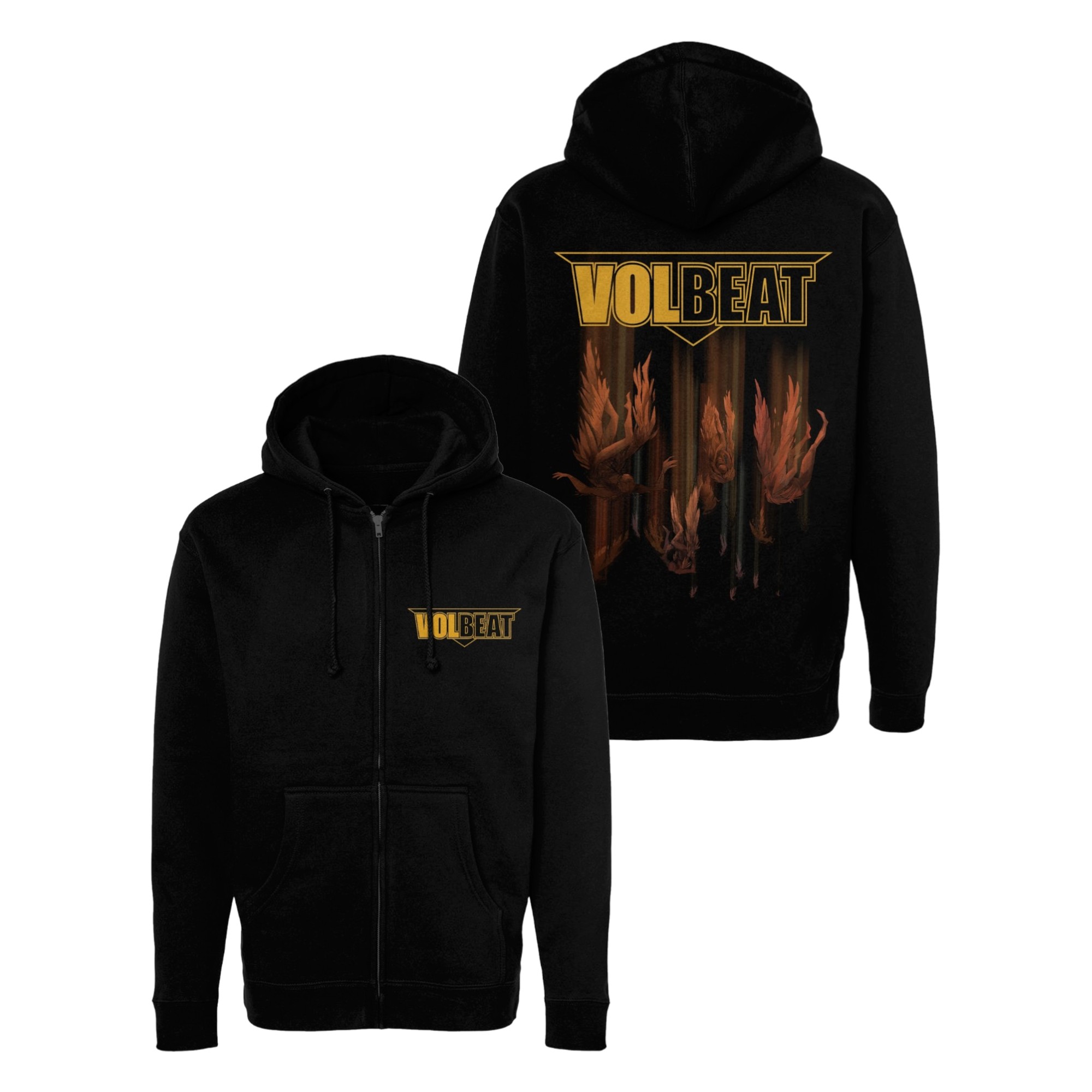 Falling Angels Zip Hoodie | Volbeat Merch Official Store